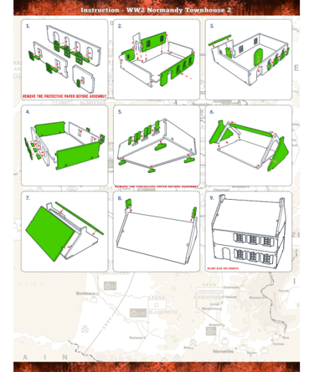 WW2 Normandy Townhouse 2 (15mm)